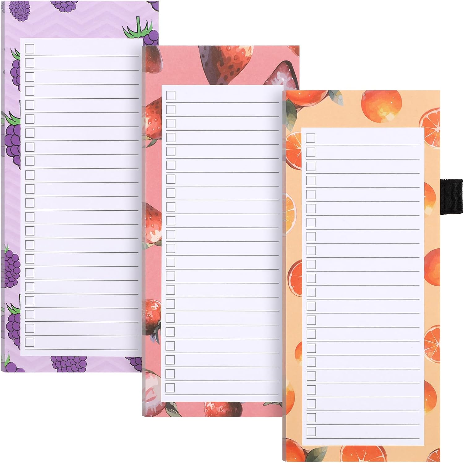 Yafe 3 Pack Magnetic Shopping List Pad for Fridge, 150 Tear Off Sheets ...