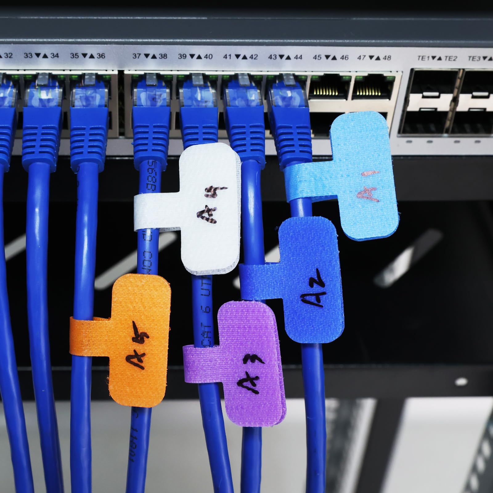 Snapklik.com : 40 PCS Cable Labels, Cable Ties, Cable Write-on Label ...