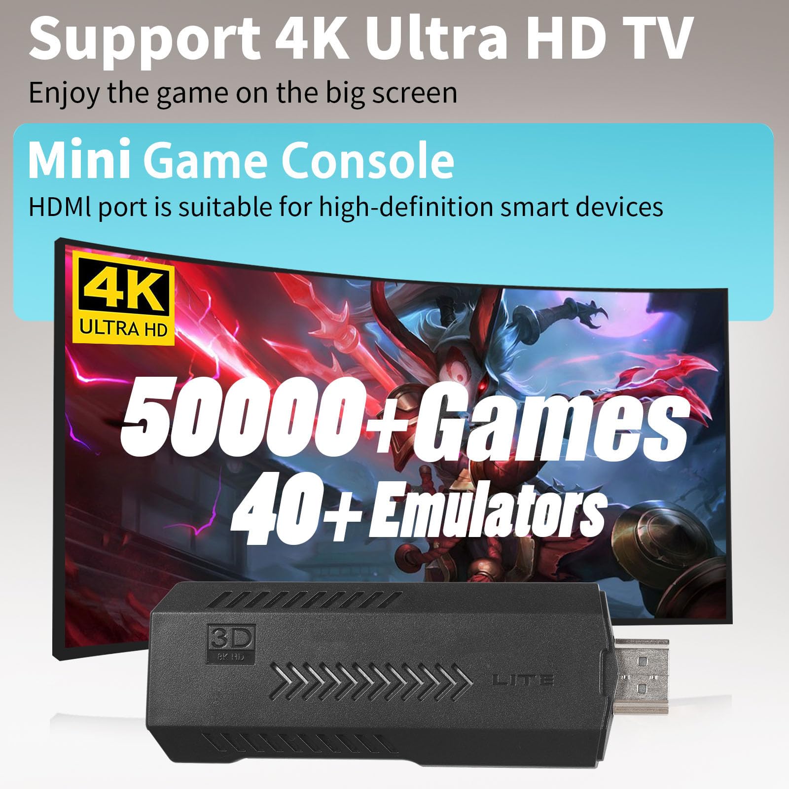 Snapklik.com : HeavenBird Wireless Retro Game Console, 128G HD Classic ...