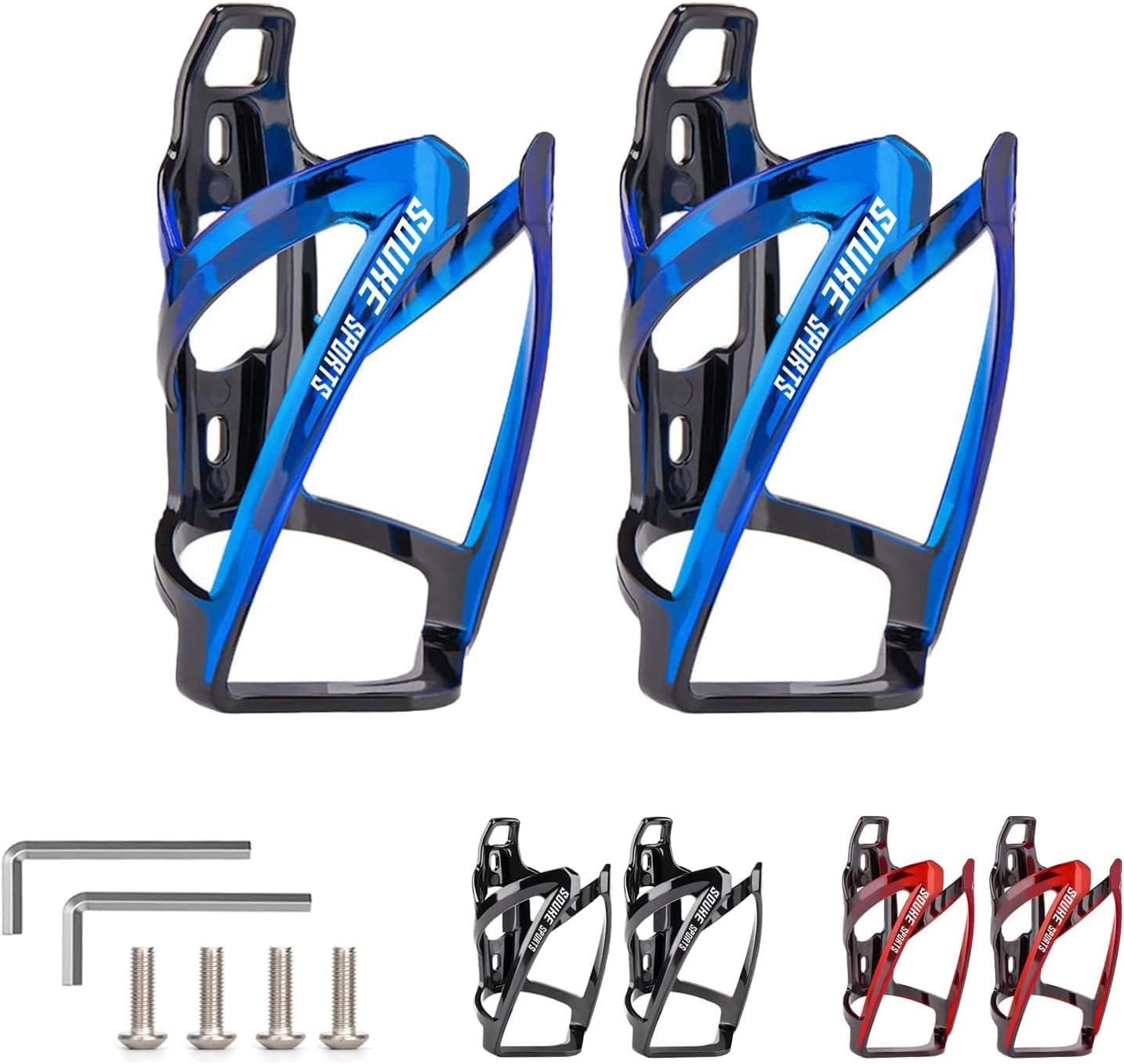 Bike Water Bottle Cage, Lightweight Bike Bottle Holder Strong Bicycle ...