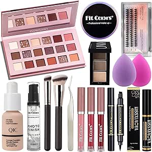 Professional All in one Makeup Set, Fenshine Cosmetic Make Up Starter Kit With Storage Bag ...