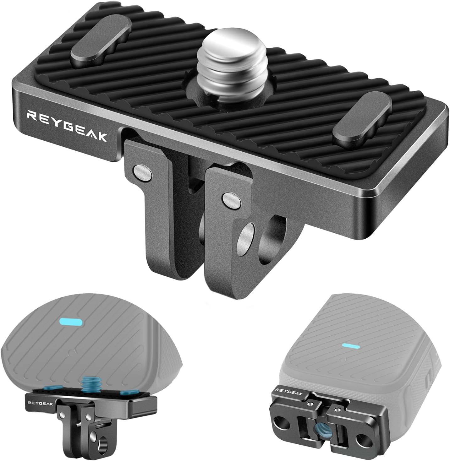 Amazon.com: REYGEAK Quick Release Mount for Insta360 X4, Aluminum Head ...