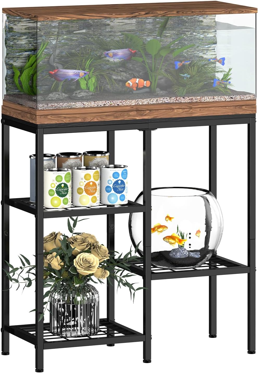 Amazon.com : 20 Gallon Aquarium Stand, Fish Tank Stand Metal ...
