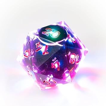 Amazon.com: Pixels Electronic Dice - D20 (Clear) - RGB Smart Dice with ...
