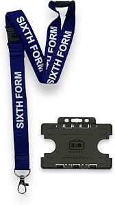 Sixth Form Lanyard with 3 Point Safety Breakaway & Double Black ...