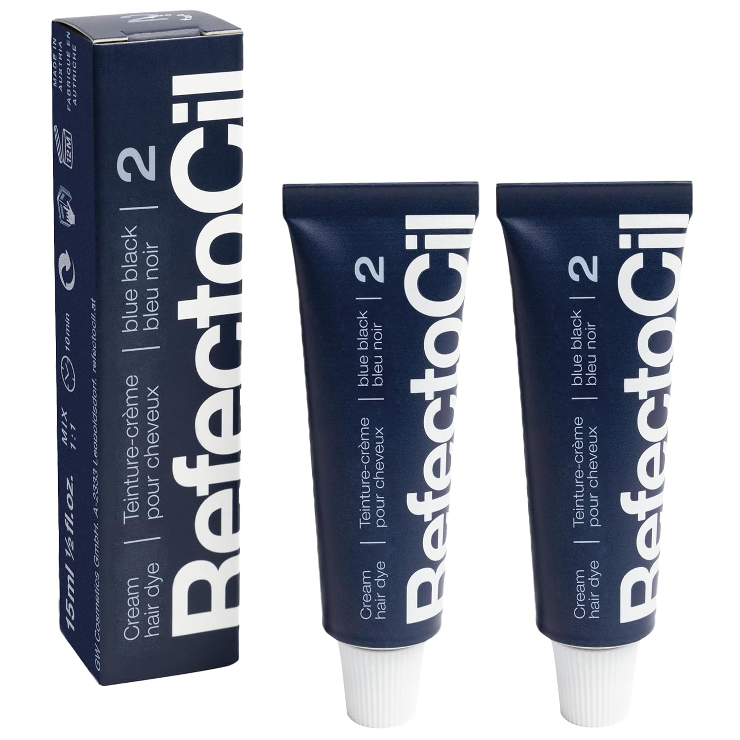 Amazon.com: RefectoCil Cream Hair Dye 2-Pack – Professional Hair Tint ...
