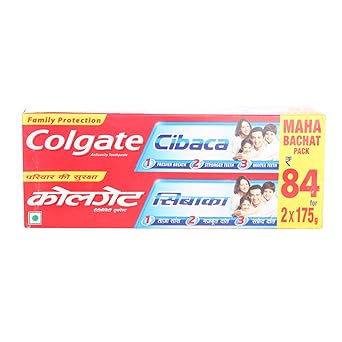 Buy Colgate Toothpaste Cibaca, 2X175G Pack, Cavity Protection Online at ...