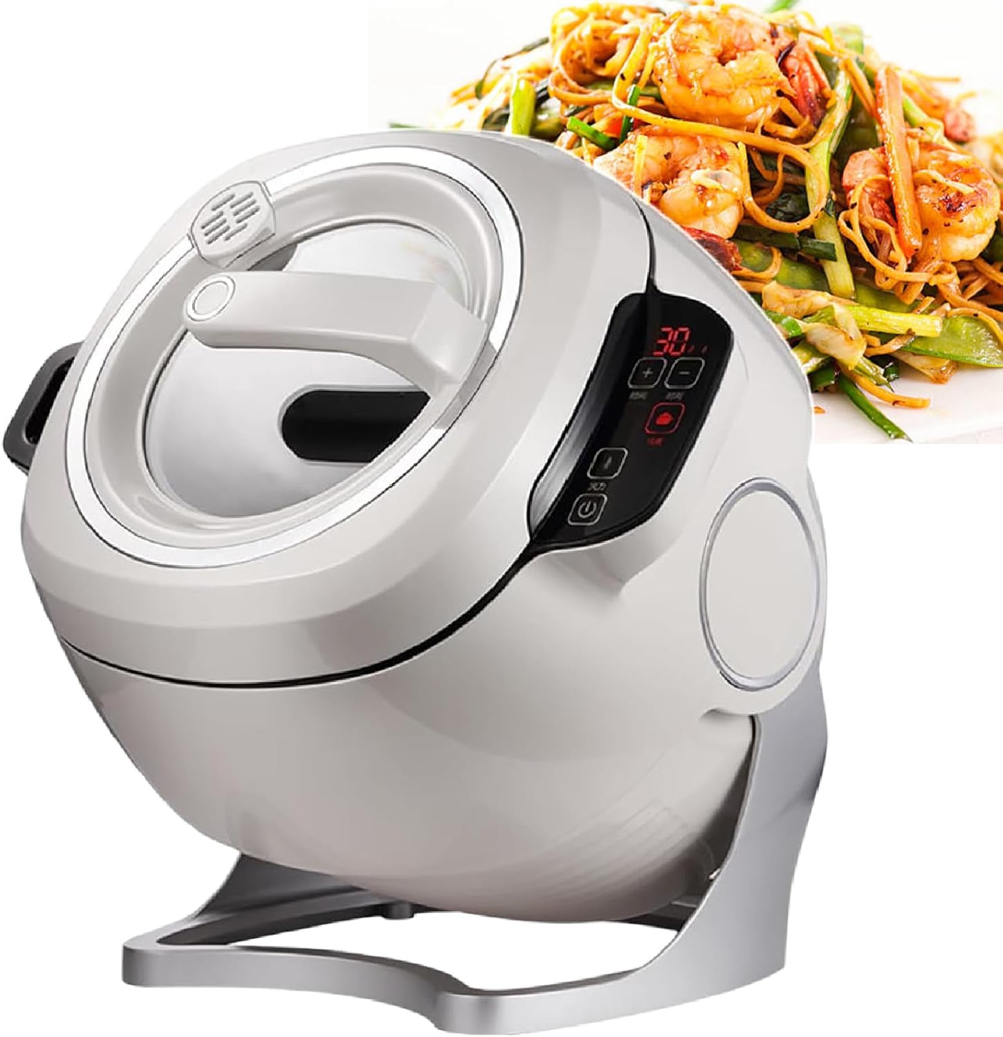 6L Automatic Cooking Machine, Rice Robot with 360° Rotating and 3D All ...