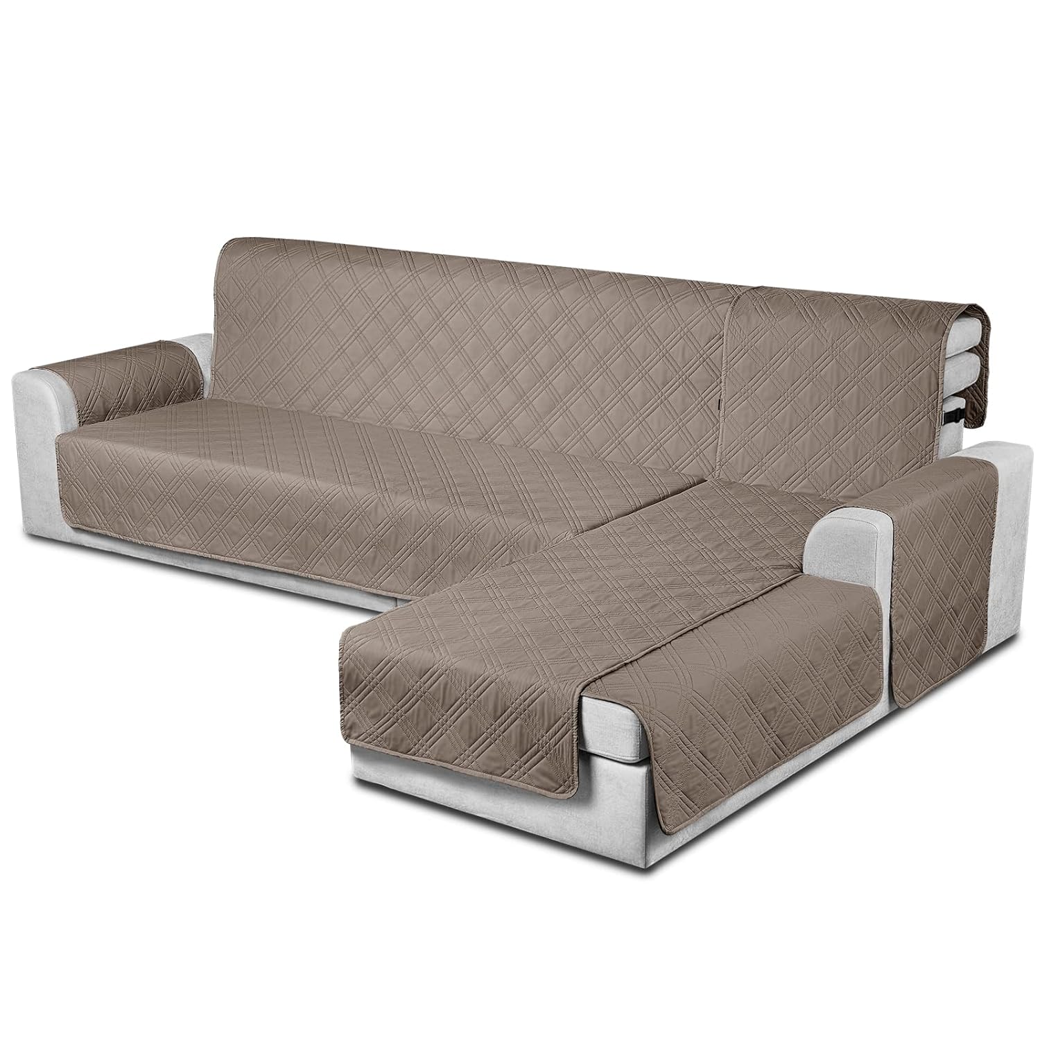 TAOCOCO Waterproof Sectional Couch Covers L Shaped Sofa Covers Chaise ...
