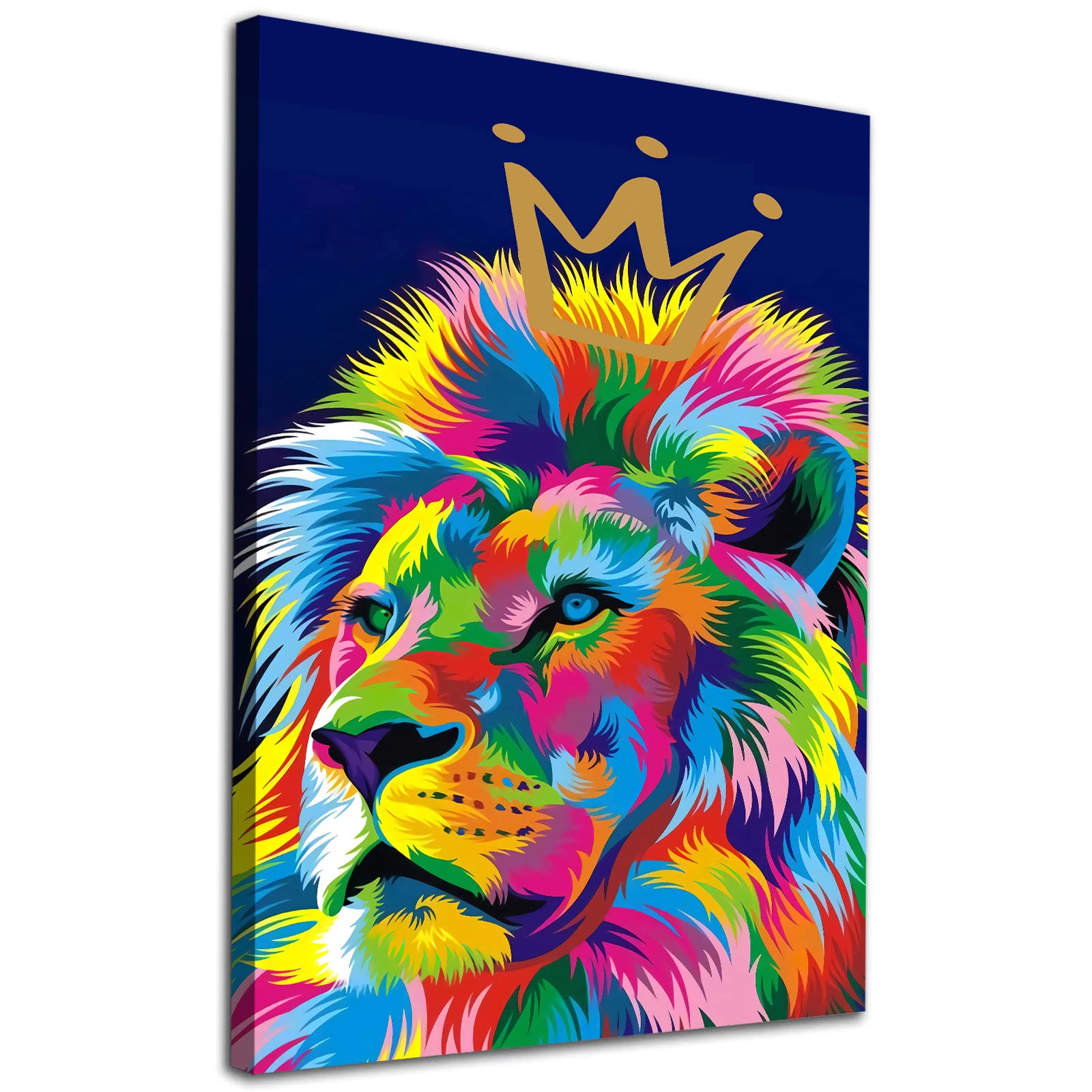 Colorful Lion Paintings