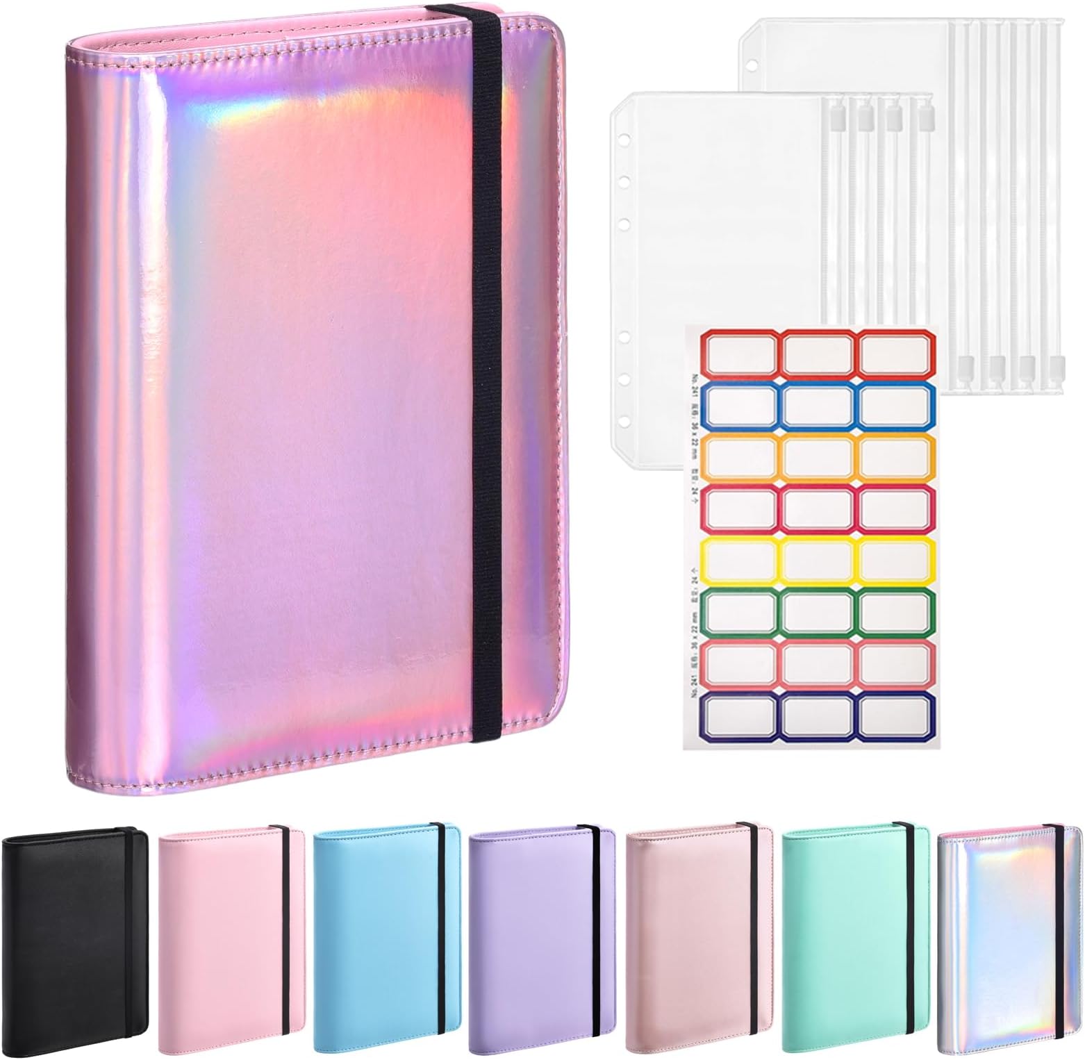 Amazon.com : A7 Binder, PU Leather Notebook Binder, Blue Tone Pearl ...