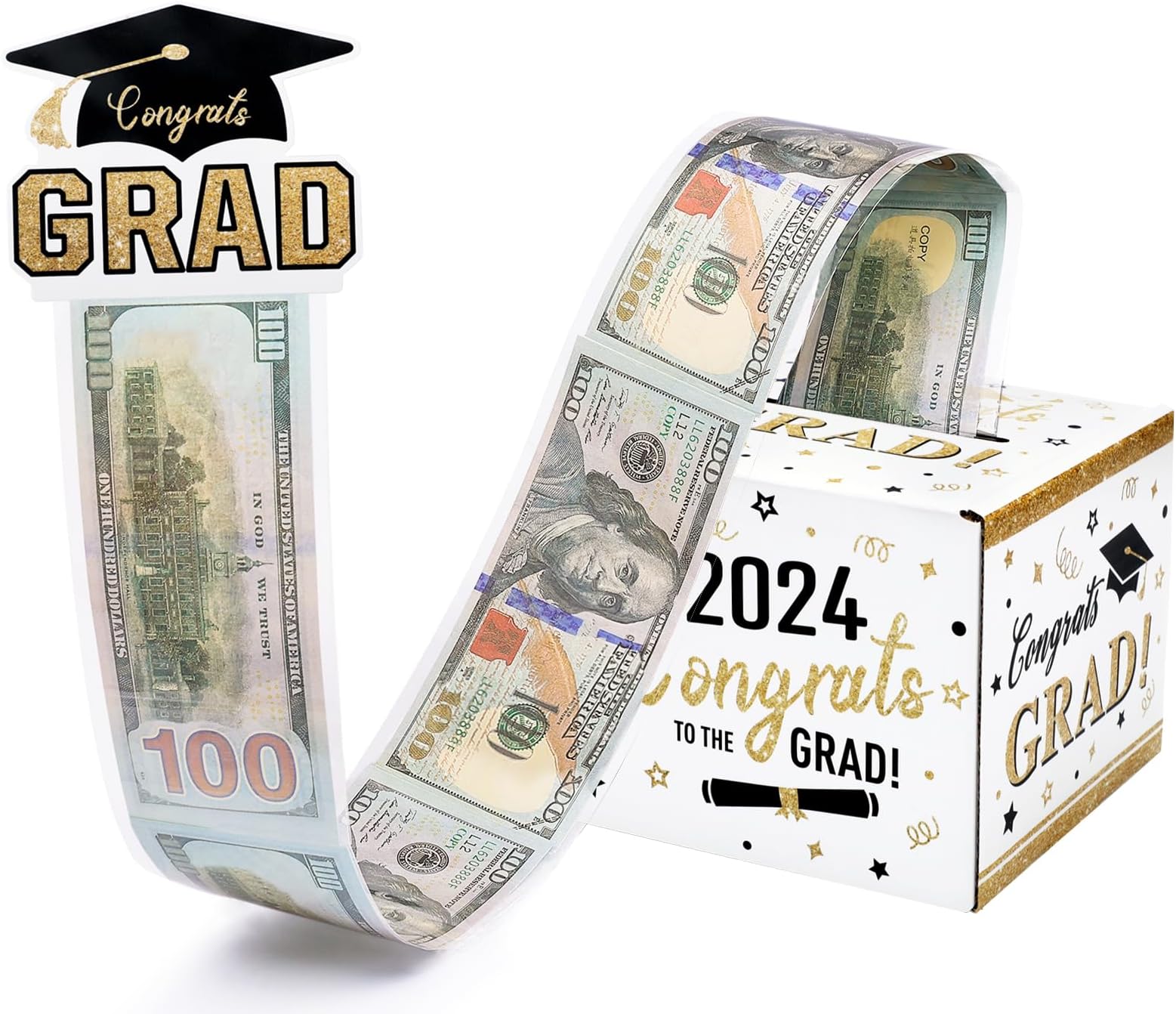 Amazon.com: Graduation Money Box for Cash, Surprise Grad Money Pull Box ...