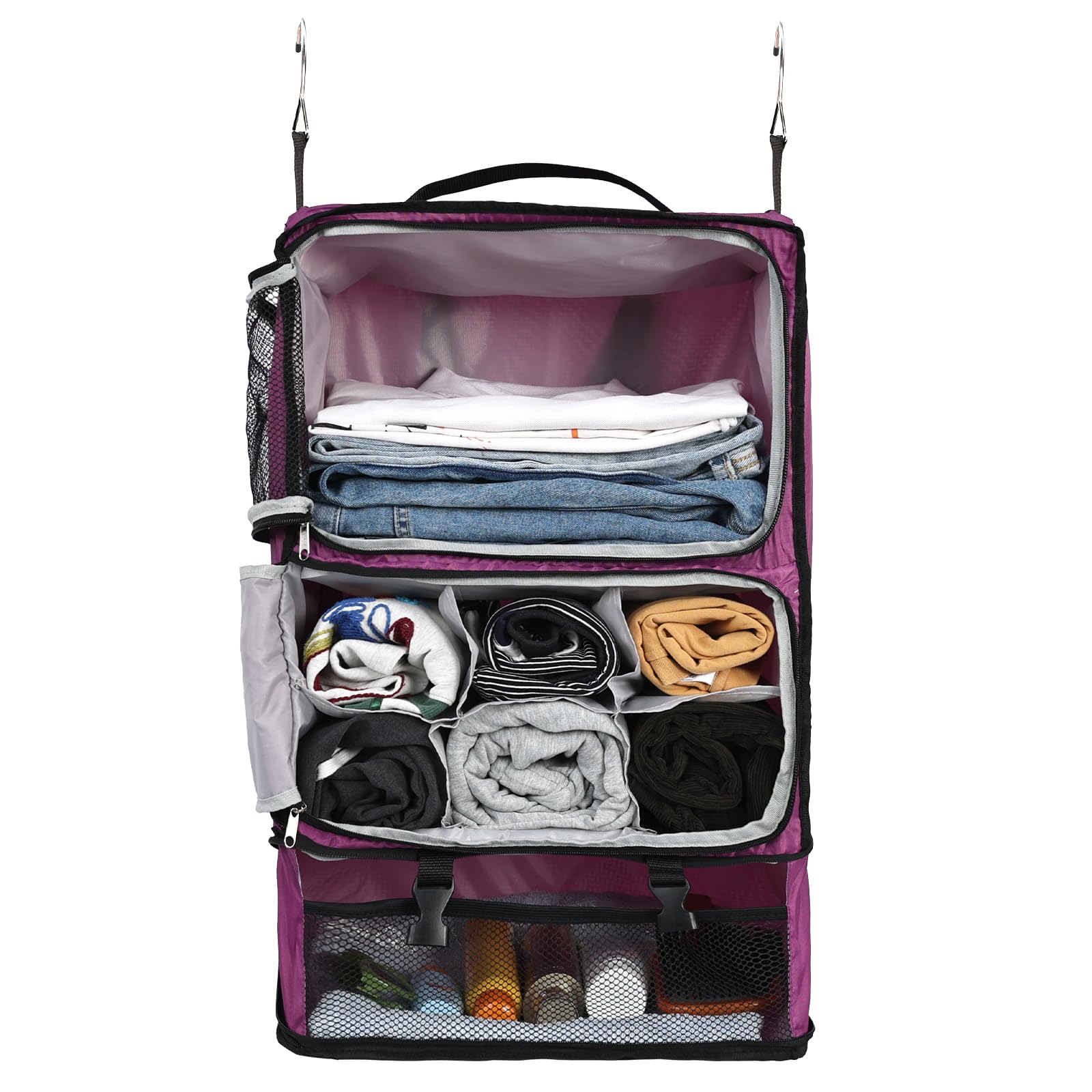 Amazon.com: Surblue Hanging Shelves Travel Compression Packing Cube for ...