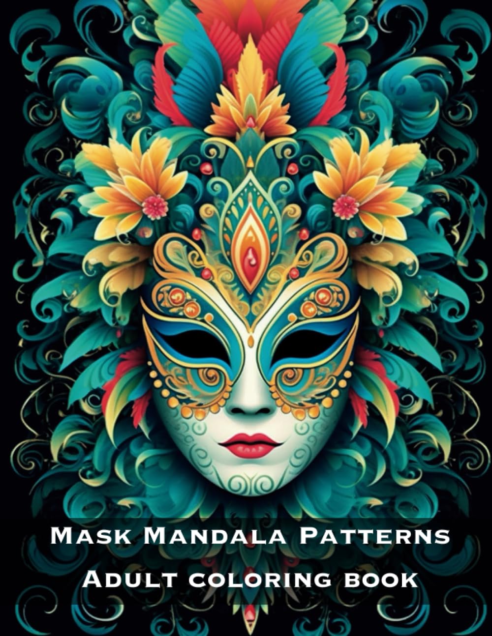 Amazon.com: Mask Mandala Patterns Adult Coloring Book: Variety of ...