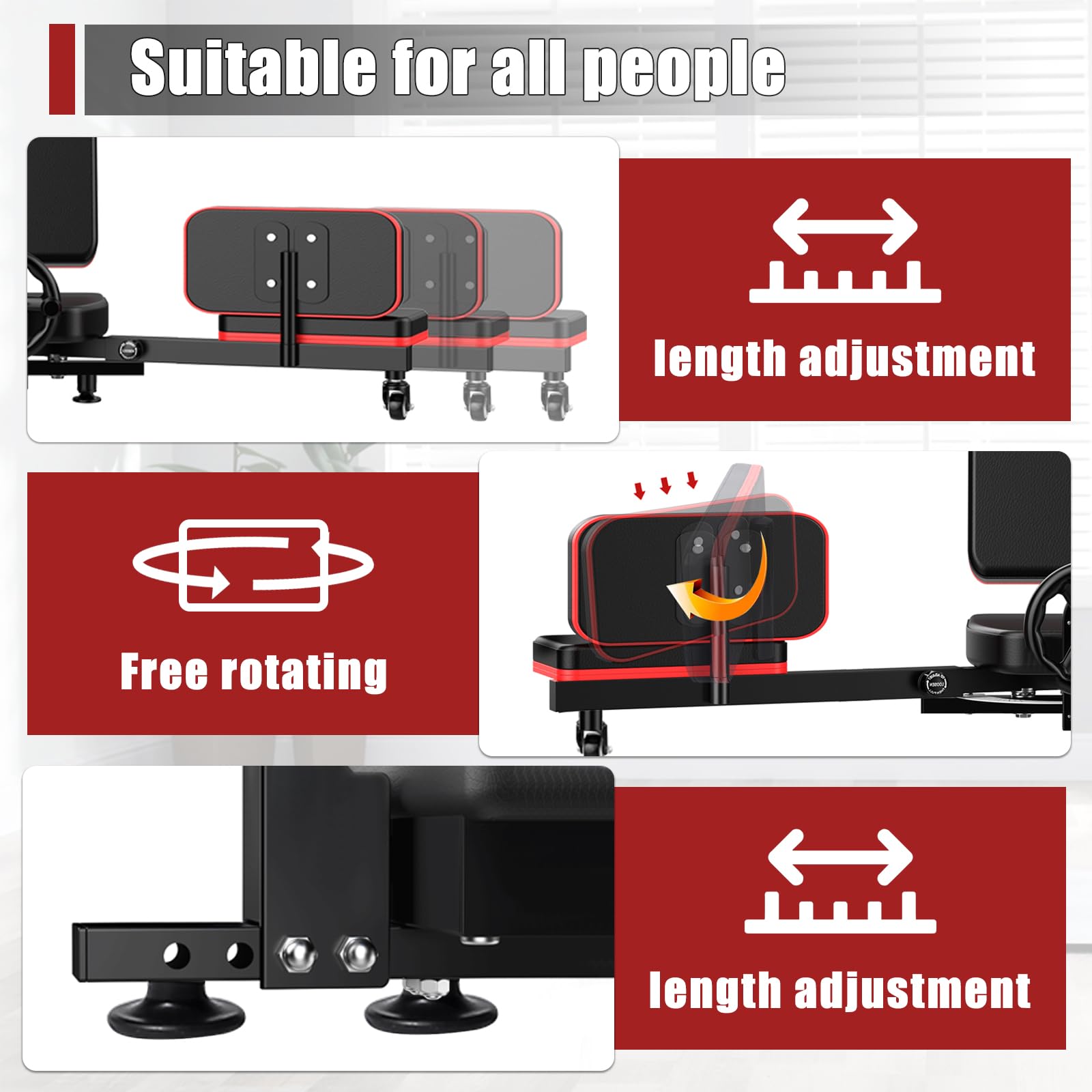 Snapklik.com : Leg Stretcher-330lbs Leg Stretch MachineHeavy Duty Leg ...