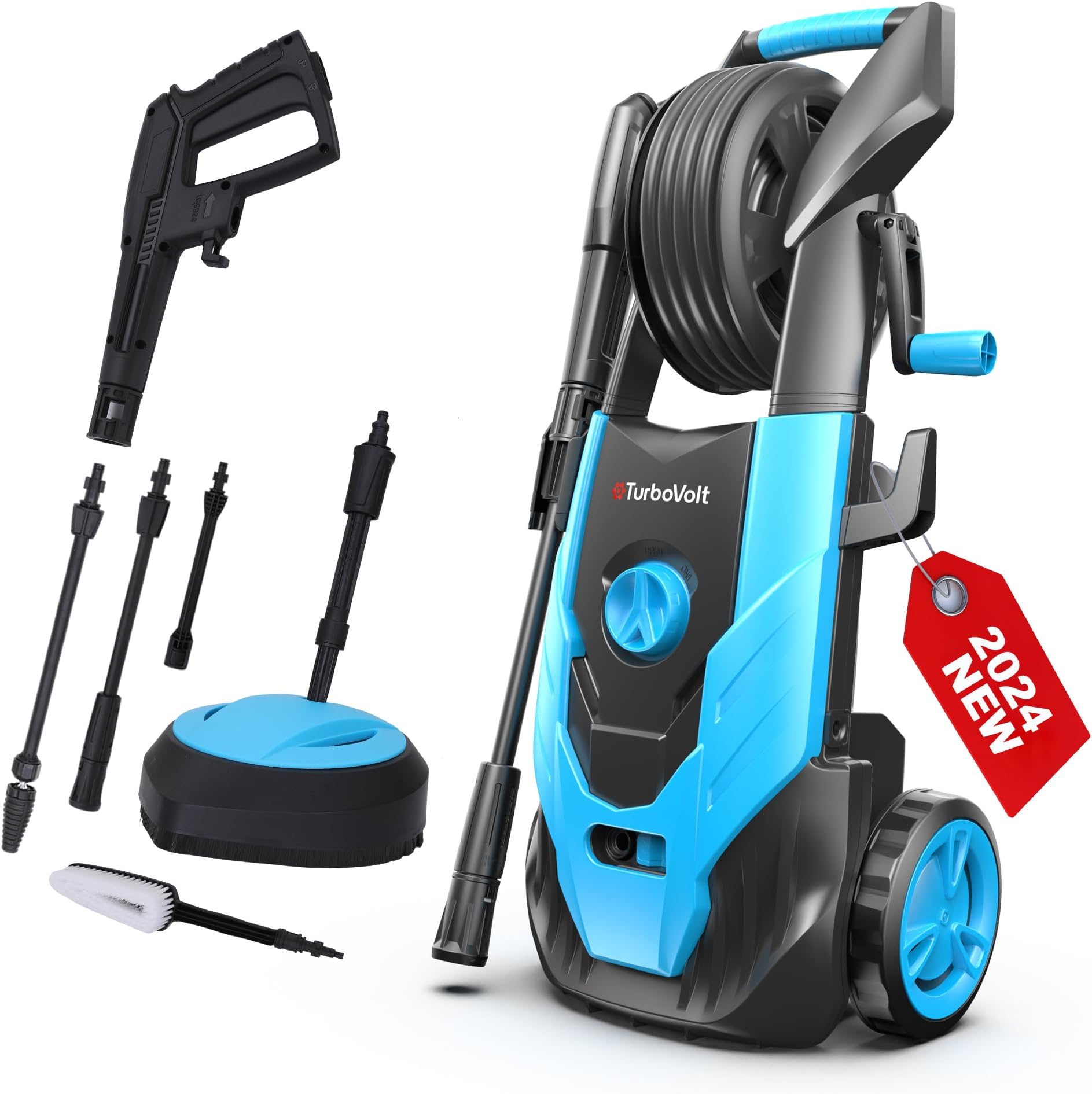 Amazon.com : TurboVolt Electric Pressure Washer 1.85 GPM Power Washer ...
