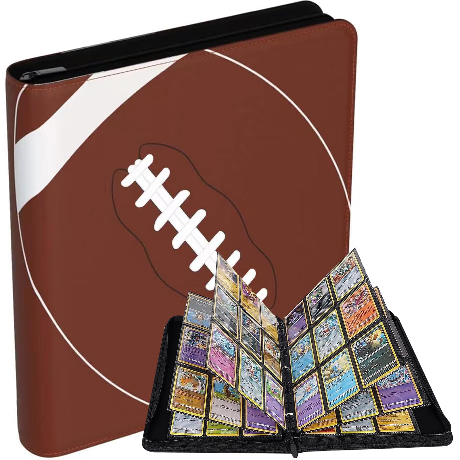 Amazon.com: 900 Pockets Trading Card Binder, Football Card Binder Album ...