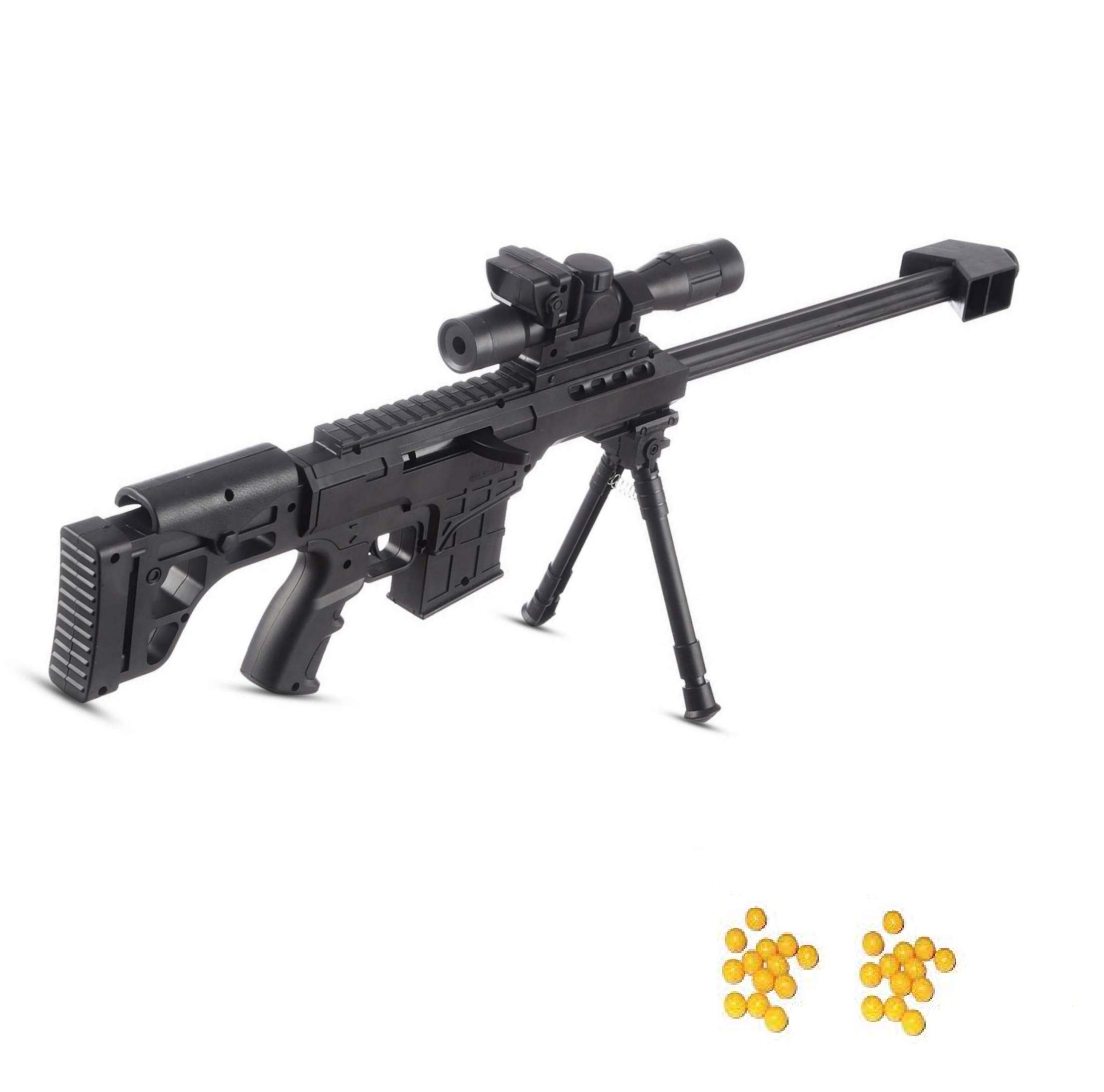HALO NATION® Sniper Rifle Gun Toy BB Bullet Toy Gun - 25 Inches Power ...