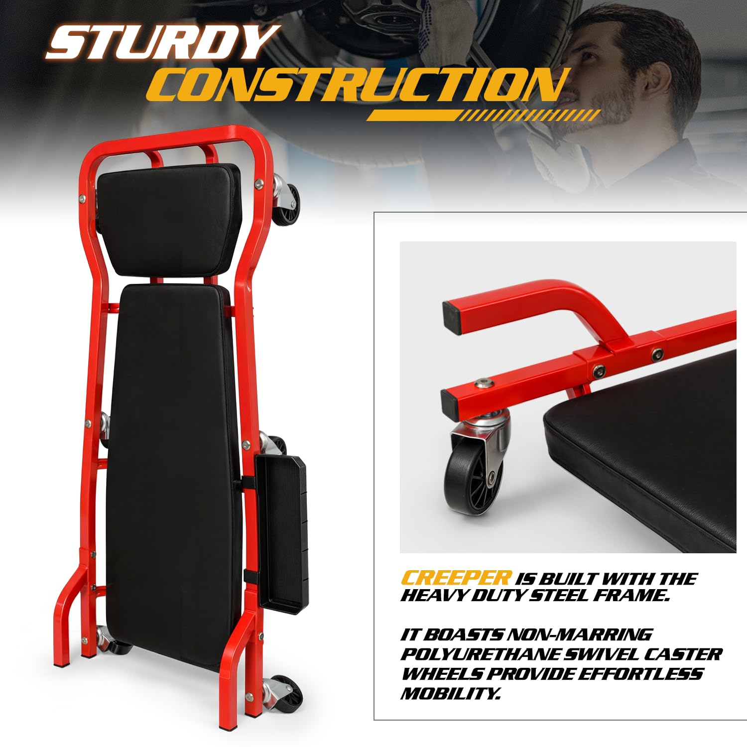 Snapklik.com : Magshion Mechanic Creeper Garage Automotive Floor Low ...