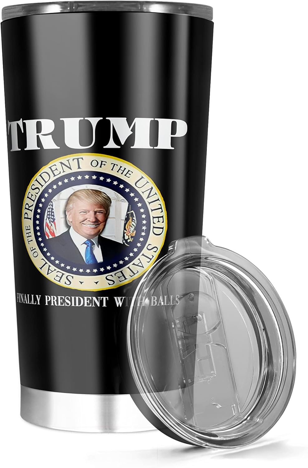 Amazon.com | Stainless Steel Insulated Tumbler 20oz 30oz Donald Coffee ...