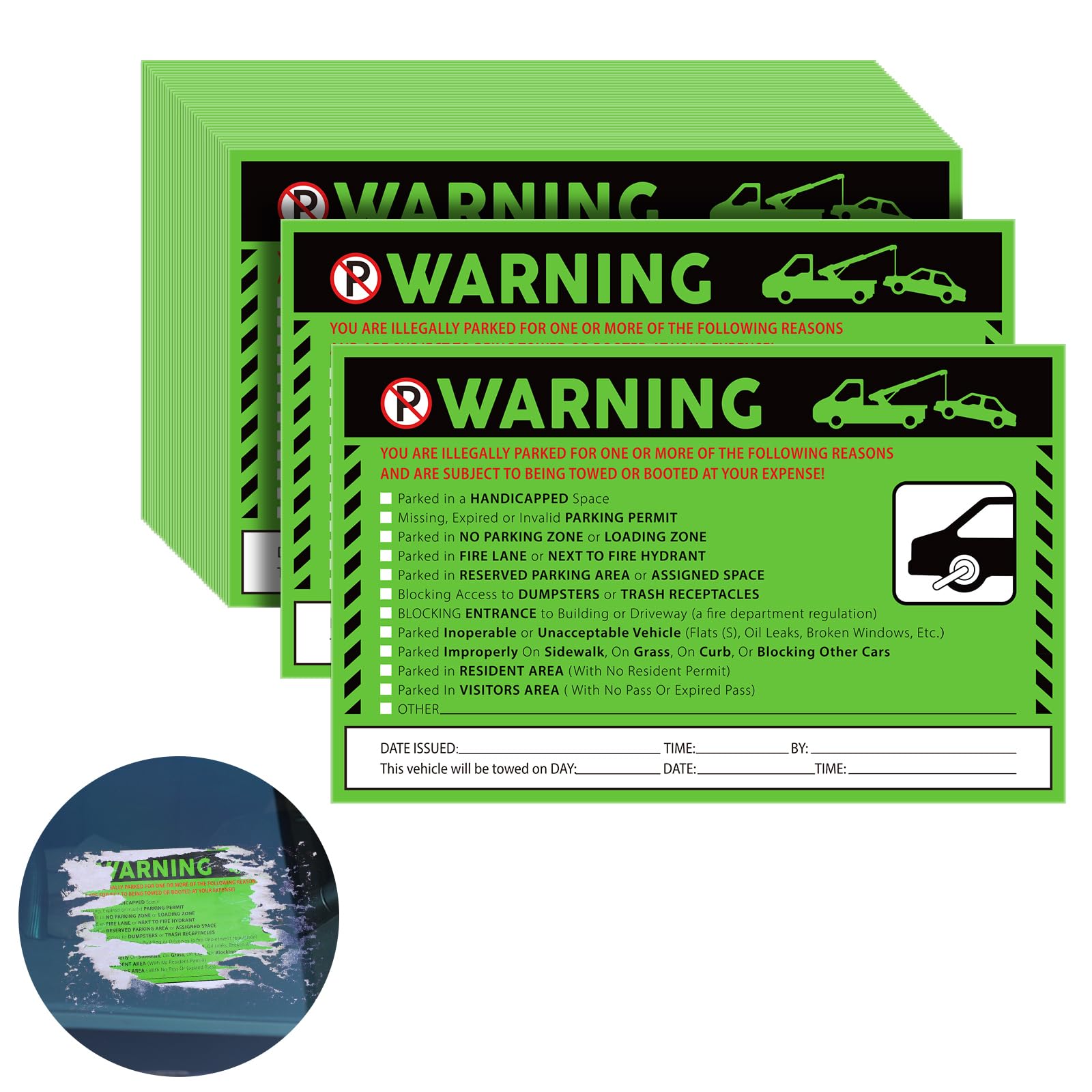 Bassday Lure SmartSign Private Parking Violation Stickers - 50 ...