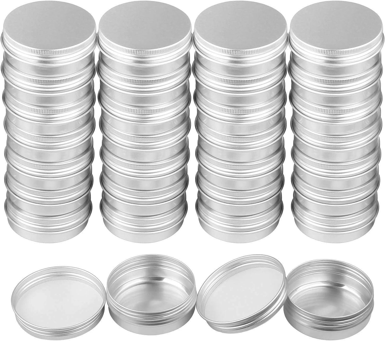 Amazon.com - STARVAST 30 Pack Aluminum Round Lip Balm Tins Containers 1 ...