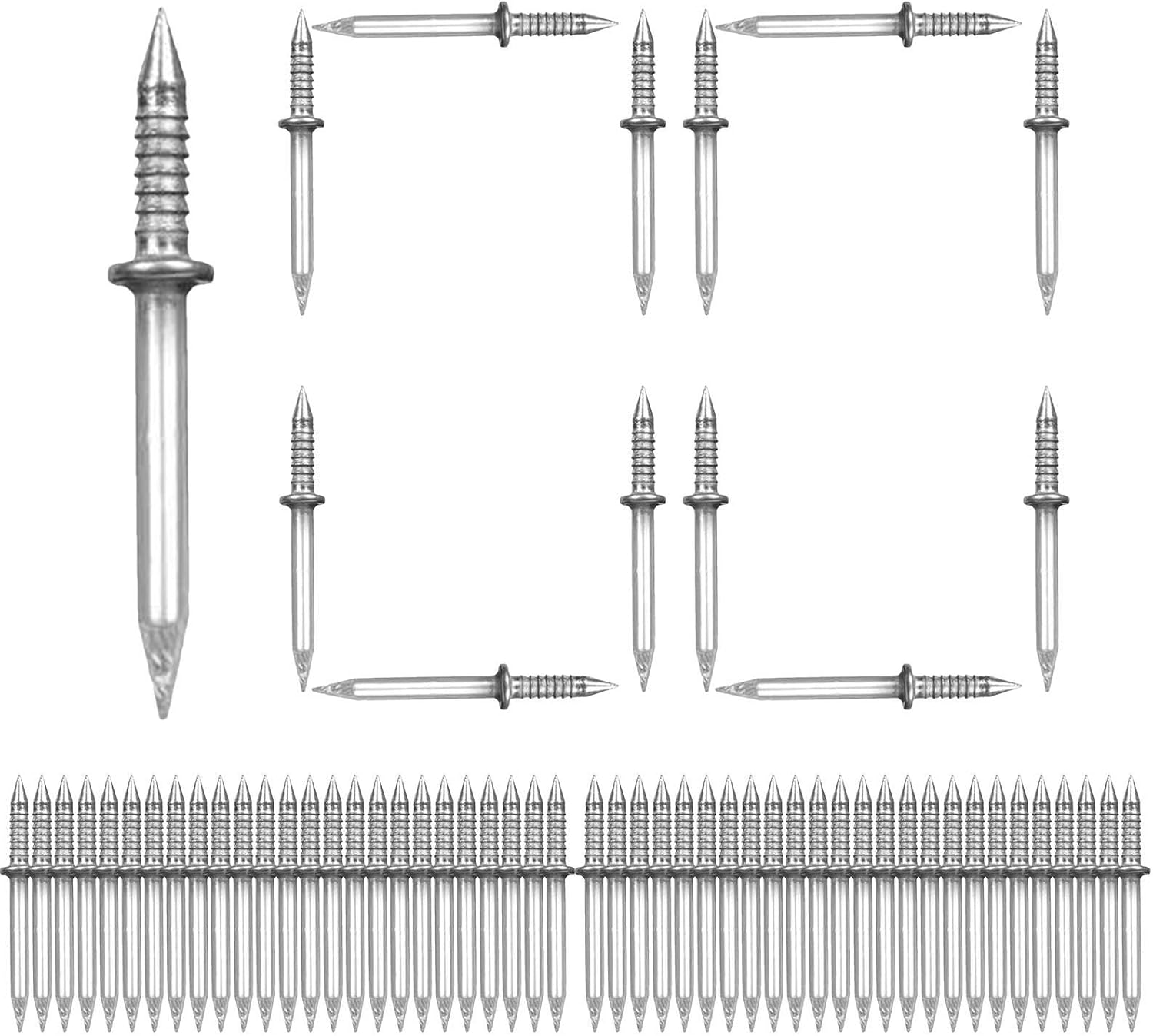 Amazon.com: Double-Head Skirting Thread Seamless Nail - No Trace Double ...