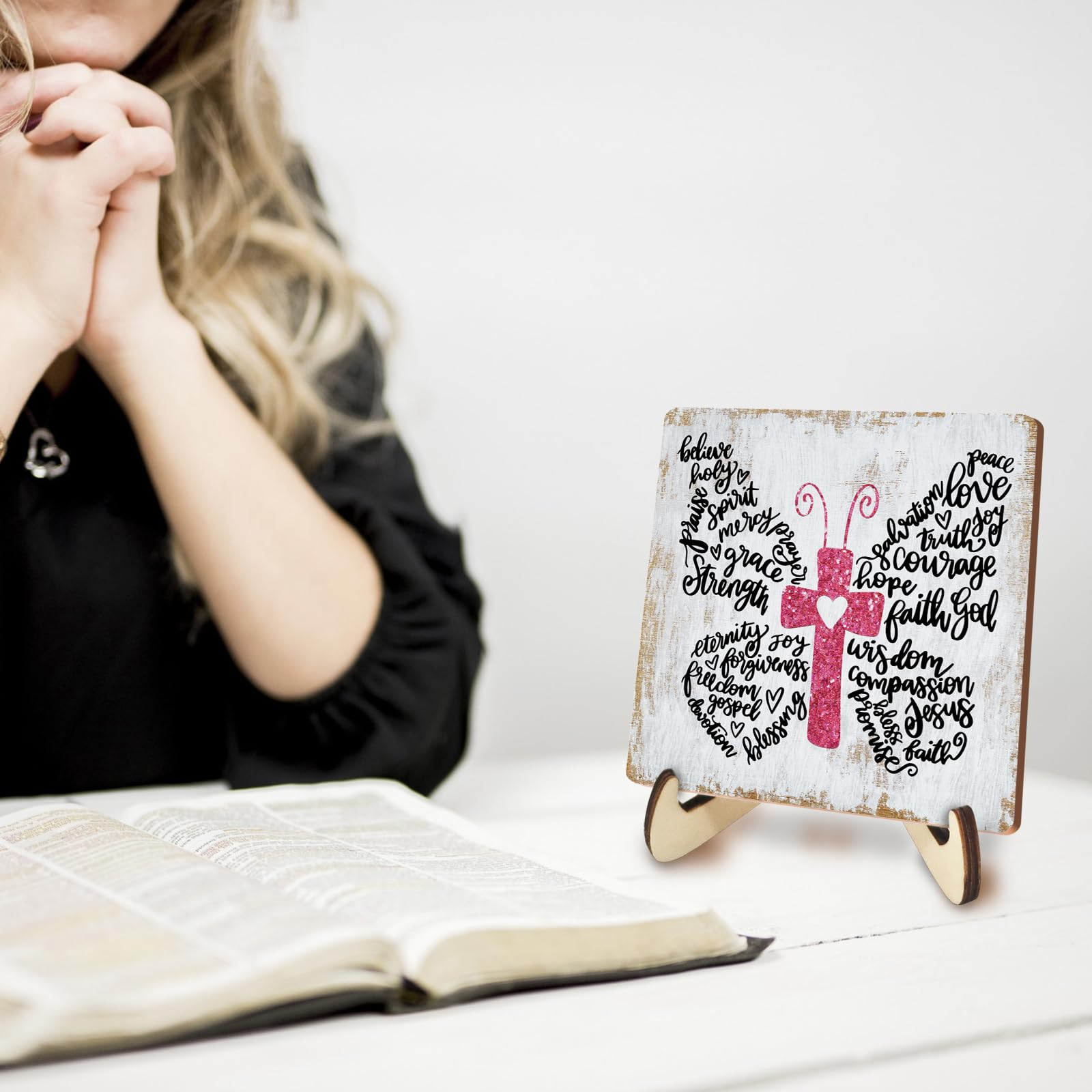 Snapklik.com : Inspirational Sign Rustic Desk Decor Decorative ...