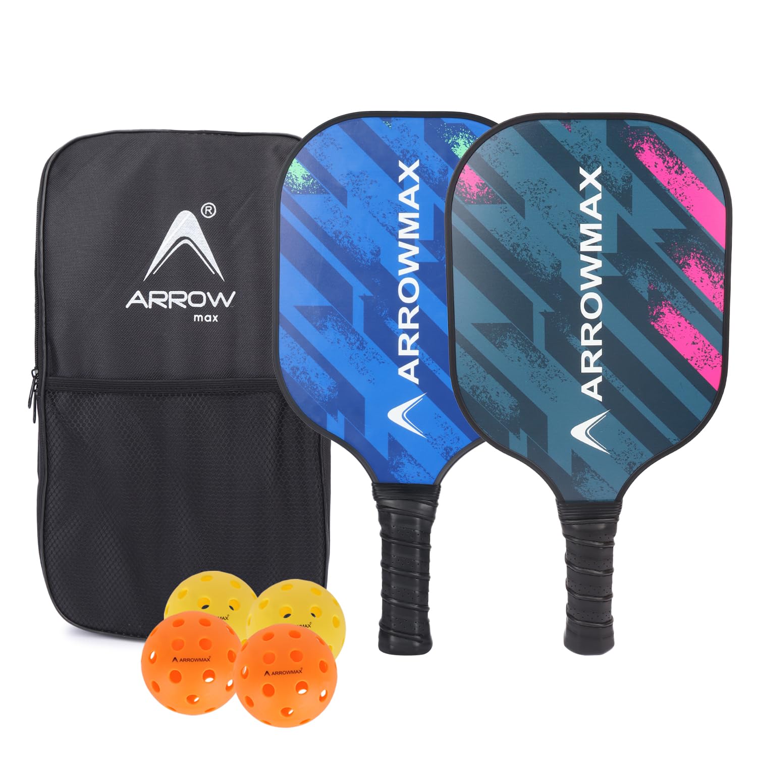 Arrowmax Pickleball Paddles | Featuring a Multilayer Fiberglass and ...