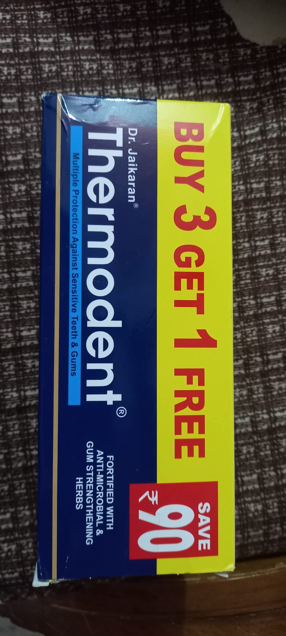 Buy Dr. Jaikaran Thermodent Sensitive Care Herbal Toothpaste with No ...