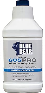 Blue Bear 605 Pro Coating Removal -Quart (32oz), with Safenol - Amazon.com