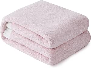 Amazon.com: YIRUIO Ultra Soft Throw Blanket 60x80 Twin Reversible Pink ...