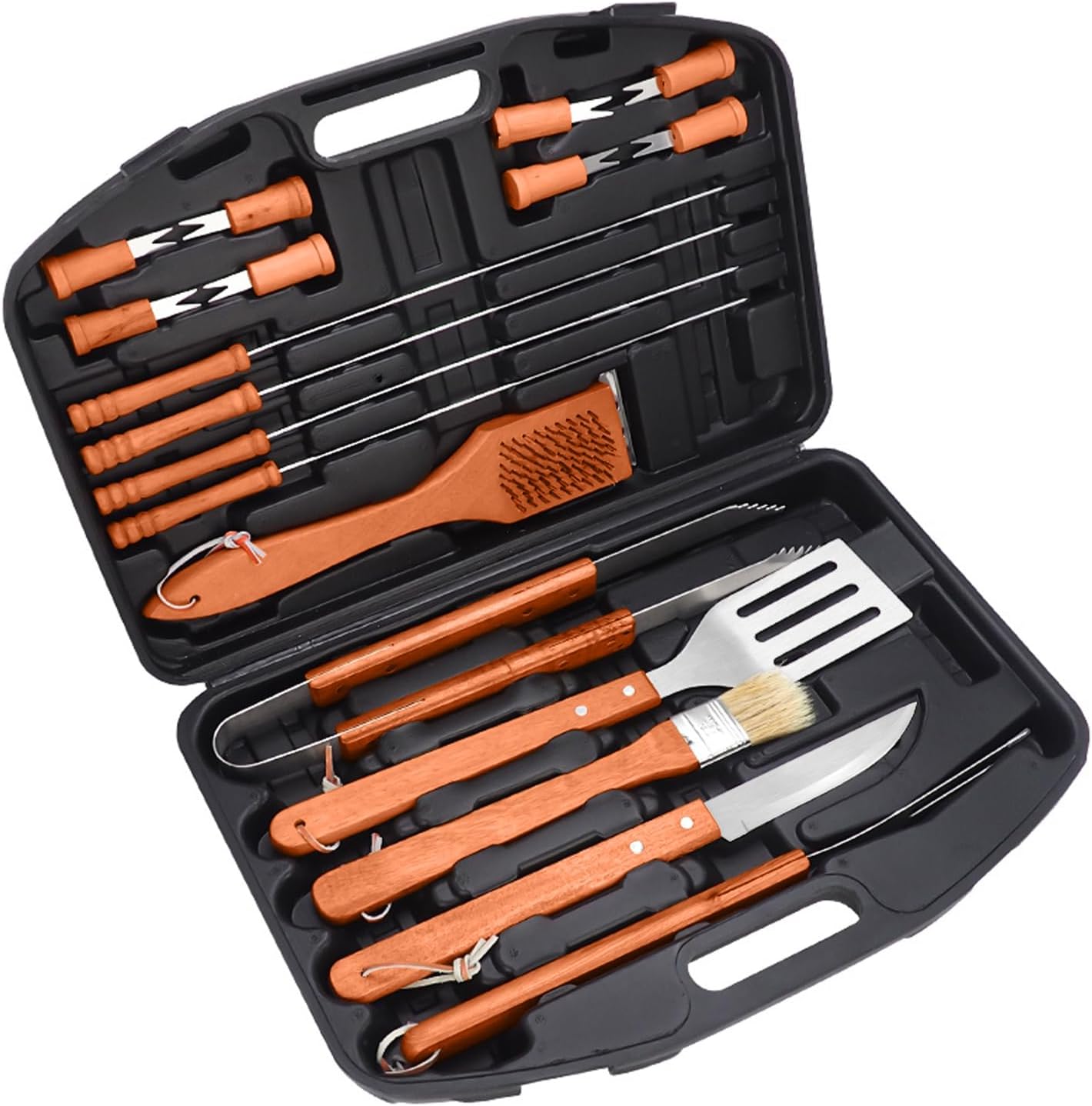 Amazon.com : 19pcs Grilling Accessories Kit for Men Women, Stainless ...
