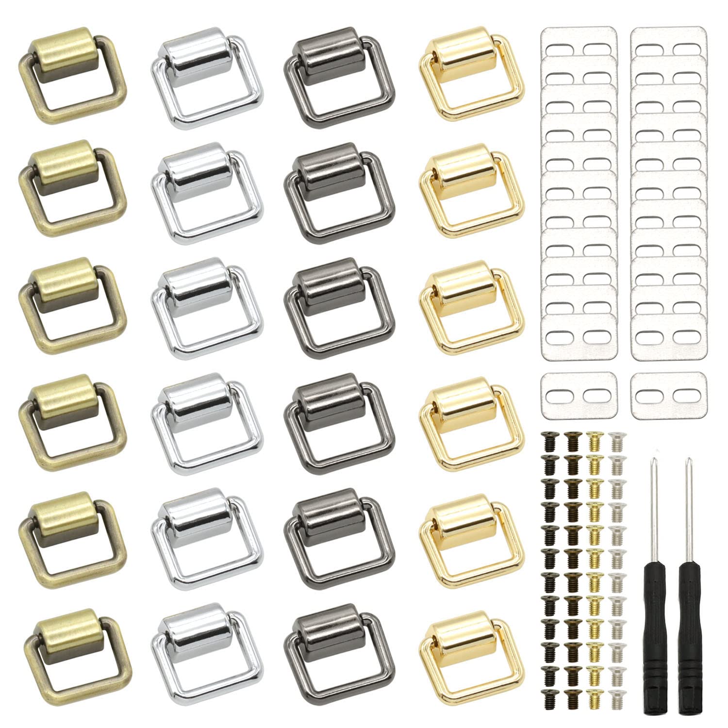 Amazon.com: Asamuyu 24 Pieces Metal Clasp Buckle, Multi-Purpose D-Ring ...