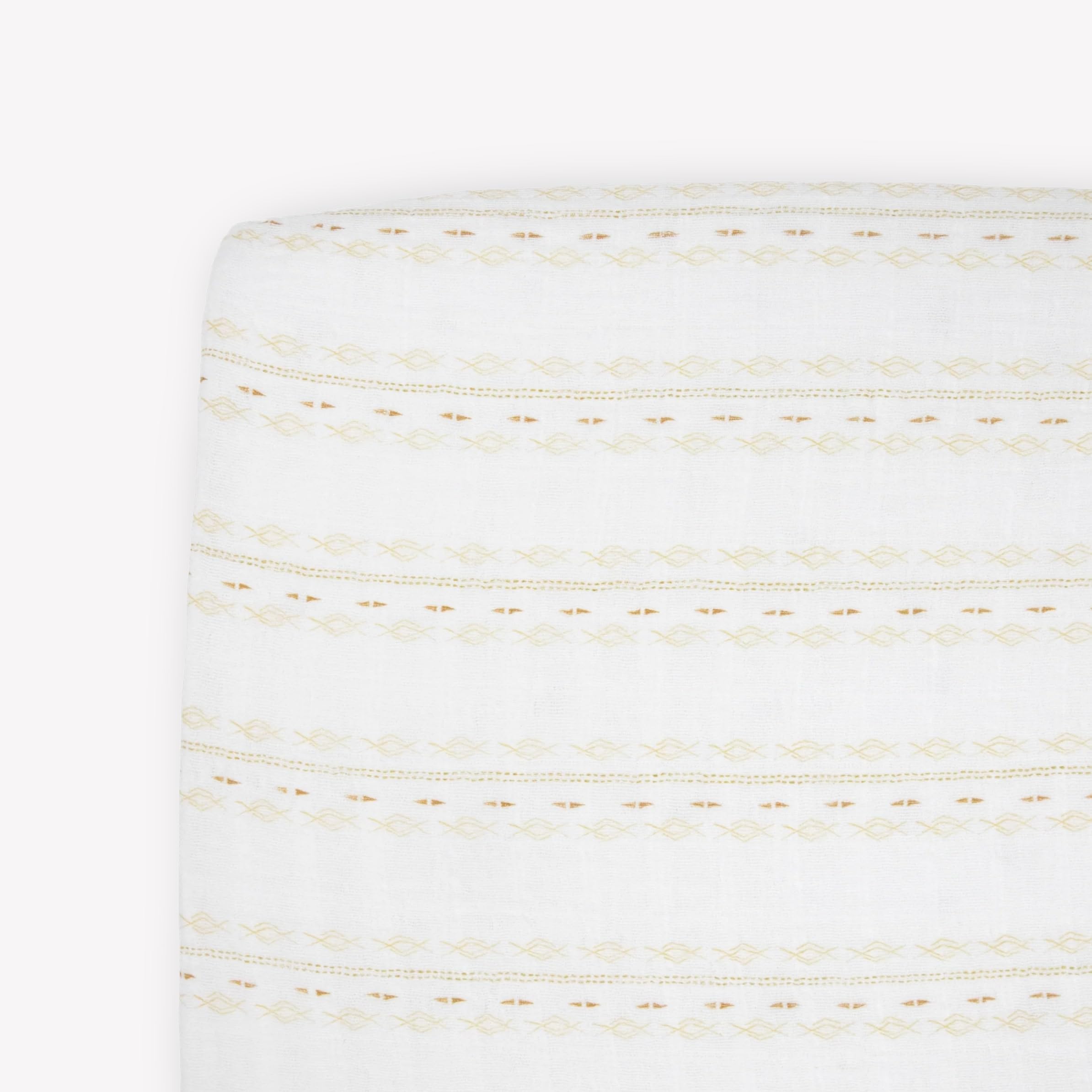 Amazon.com: Little Unicorn Fitted Crib Sheet | 100% Cotton Muslin ...