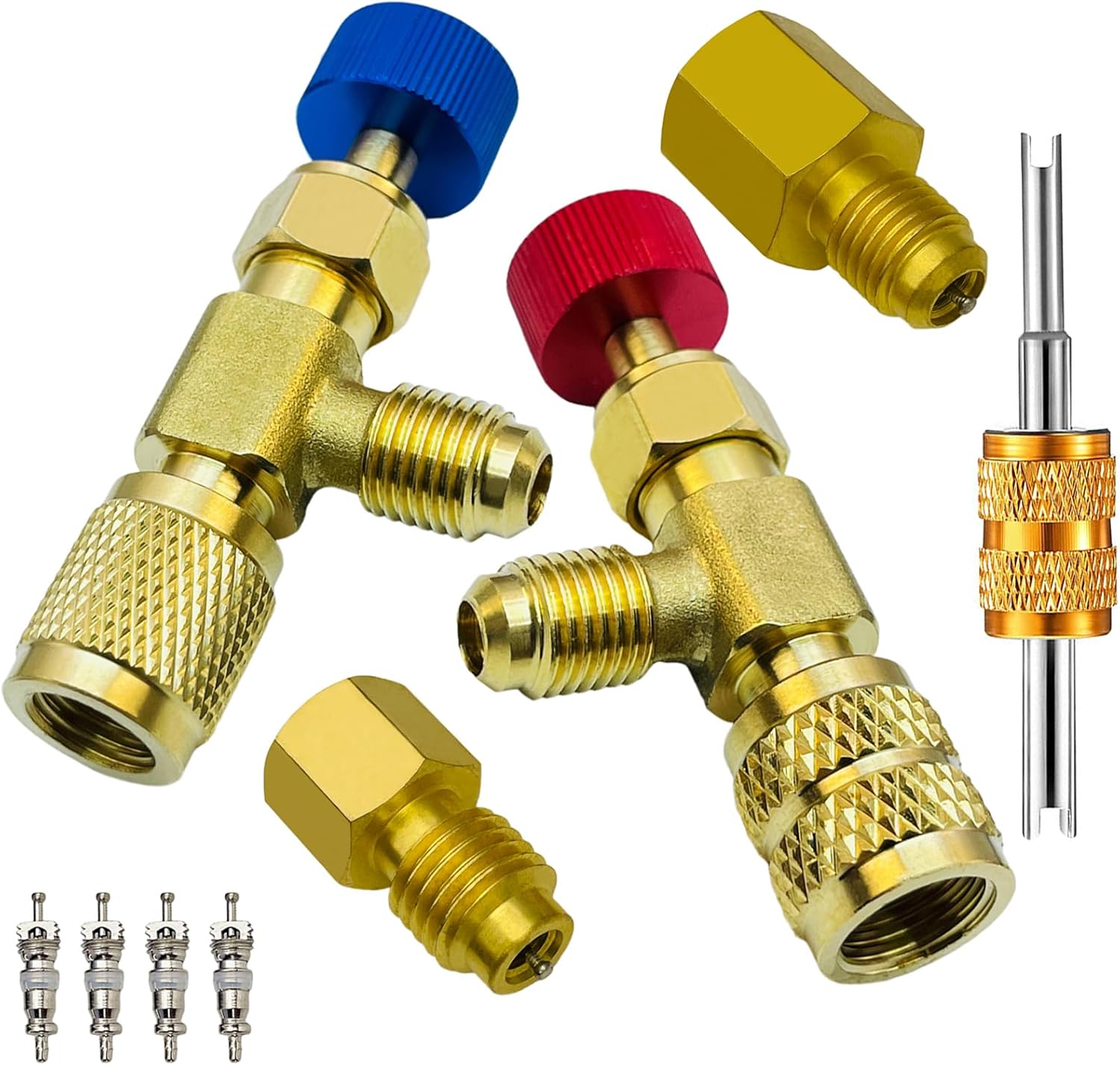 Amazon.com: R12 R410A Refrigerant Charging Valve, R12 R22-1/4“ Male to ...