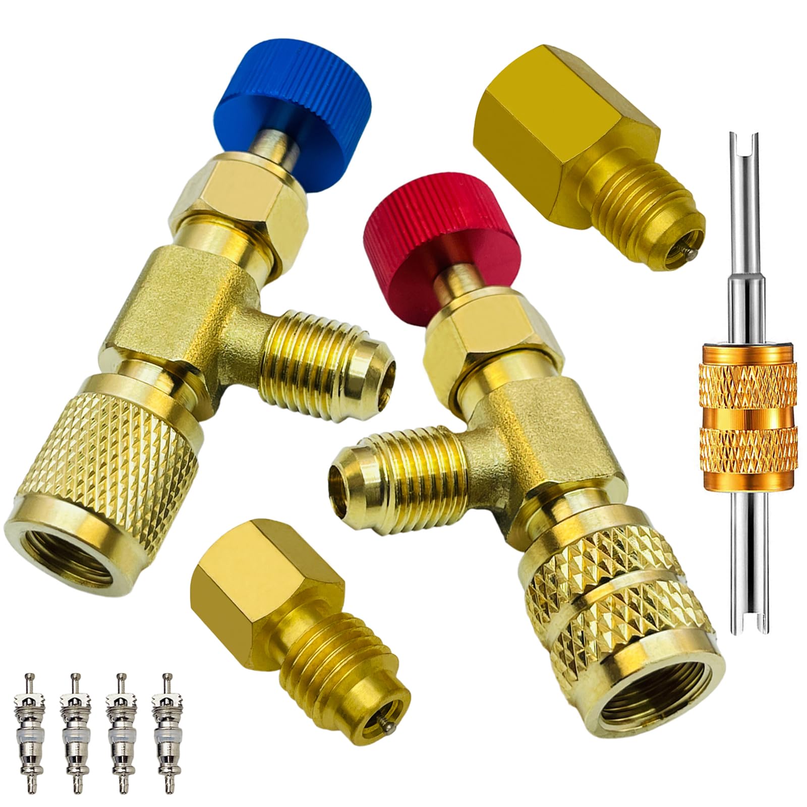 Amazon.com: R12 R410A Refrigerant Charging Valve, R12 R22-1/4“ Male to ...