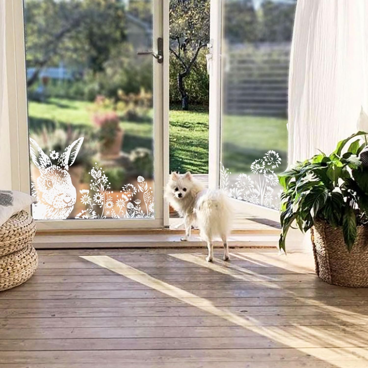 Amazon.com: funlife Easter Window Clings, Double Sided Window Film ...