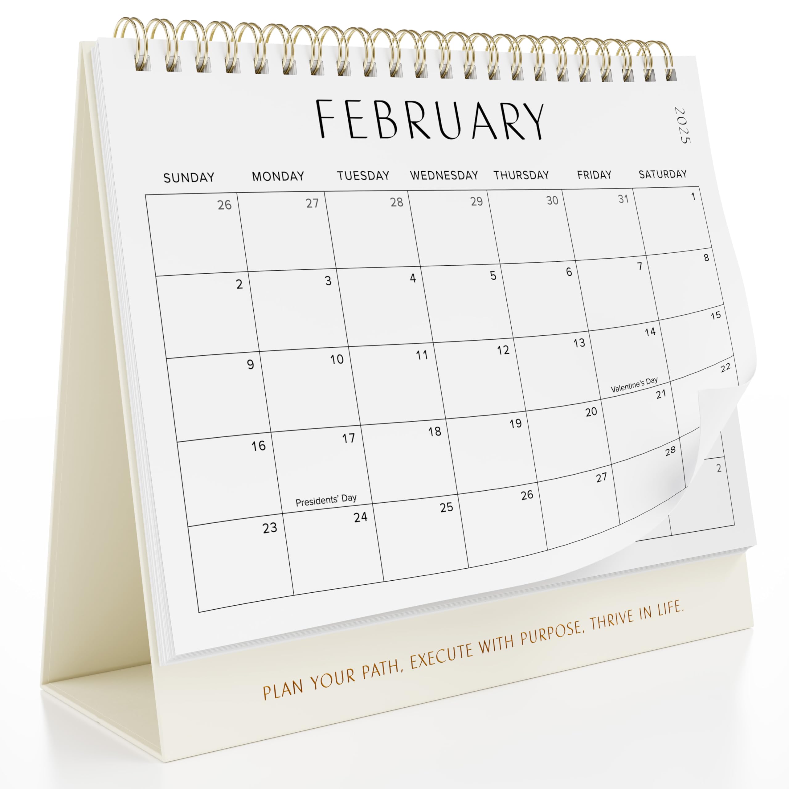 Snapklik.com : Aesthetic Desk Calendar 2025-2026 - Runs From January ...