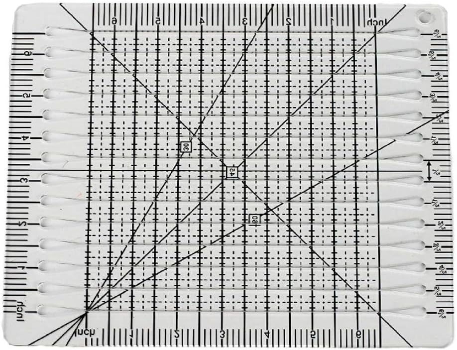Amazon.com : YICBOR Charming Shape Cut Quilting Ruler and Template # ...