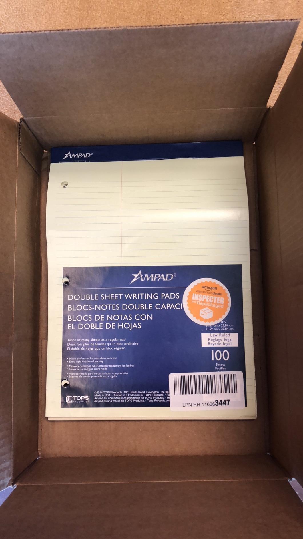 Amazon.com : Ampad 20-344 Evidence Dual pads, Letter Size, Greentint ...