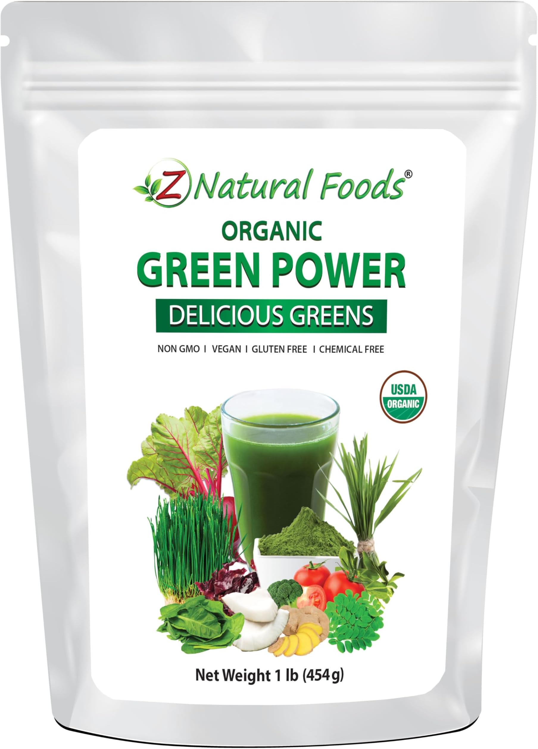 Amazon.com: Z Natural Foods Organic Ultimate 25 Superfood Fusion Blend ...