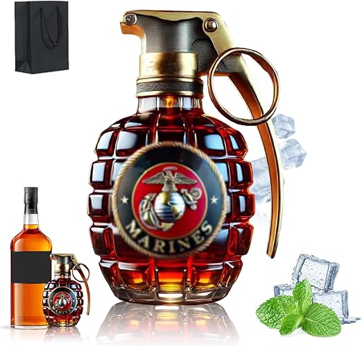 Amazon.com | Military Hand Grenade Whiskey Bottle, 2025 New Engraved ...