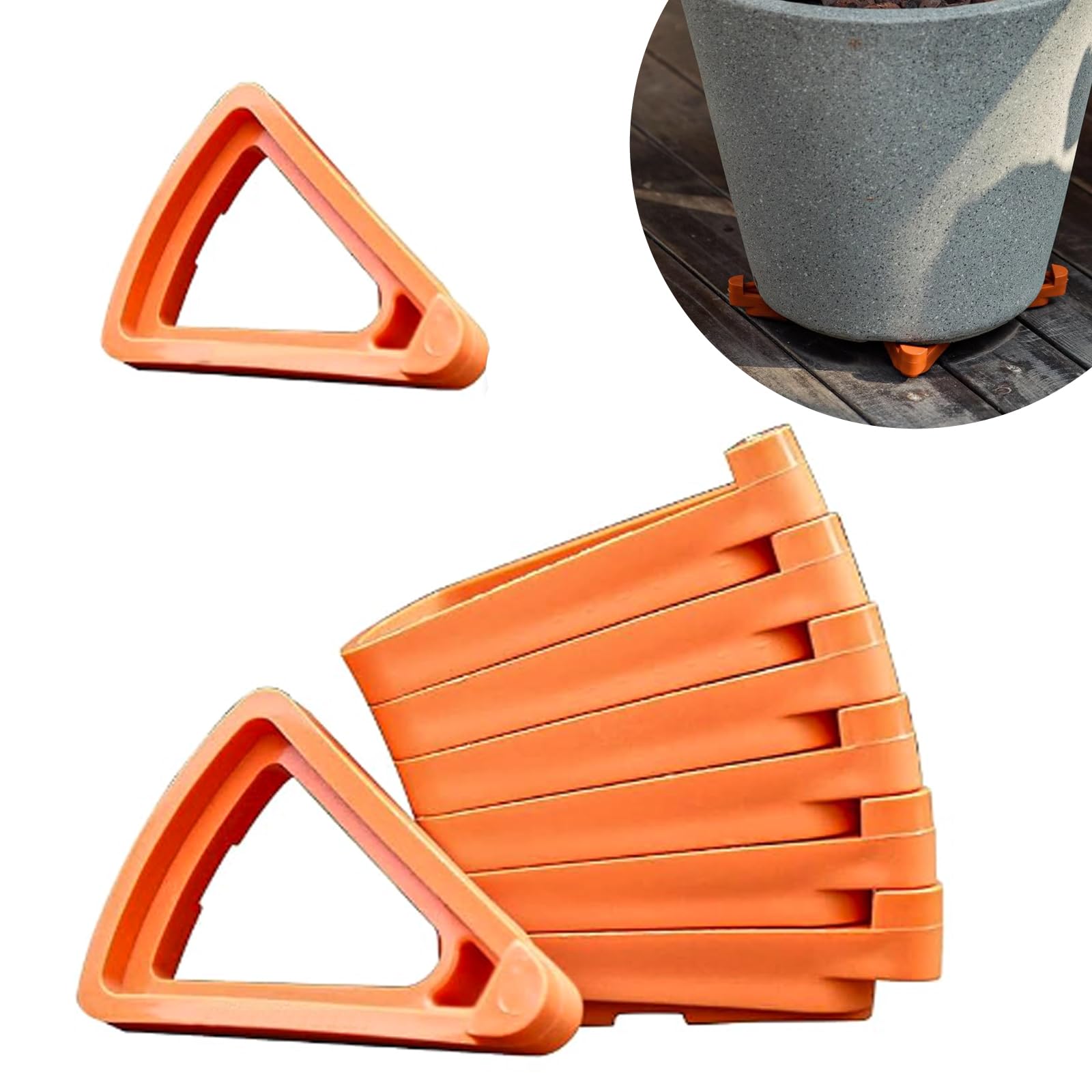 Amazon.com: alalalight 24PCS Flower Pot Risers Toes，Invisible Plant Pot ...