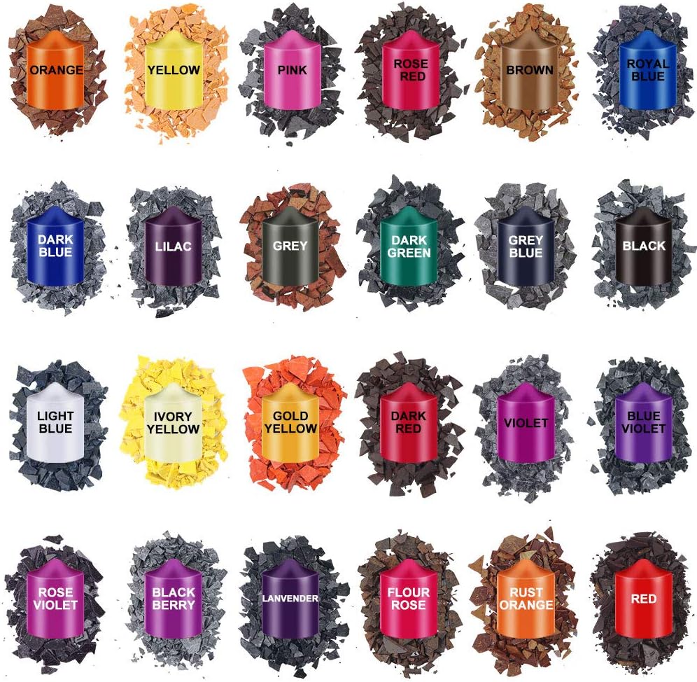 Amazon.com: EricX Light Candle Color Dye,24 Color Wax Dye for Candle Making