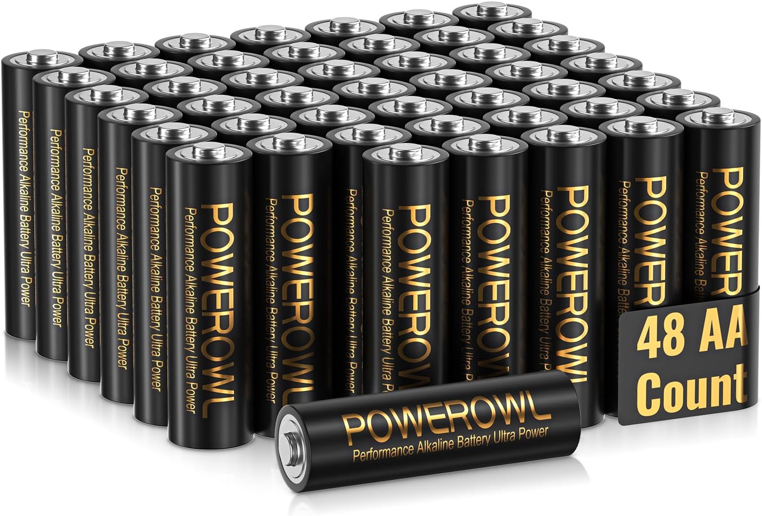 Amazon.com: POWEROWL High-Capacity Alkaline AA AAA Batteries Combo ...
