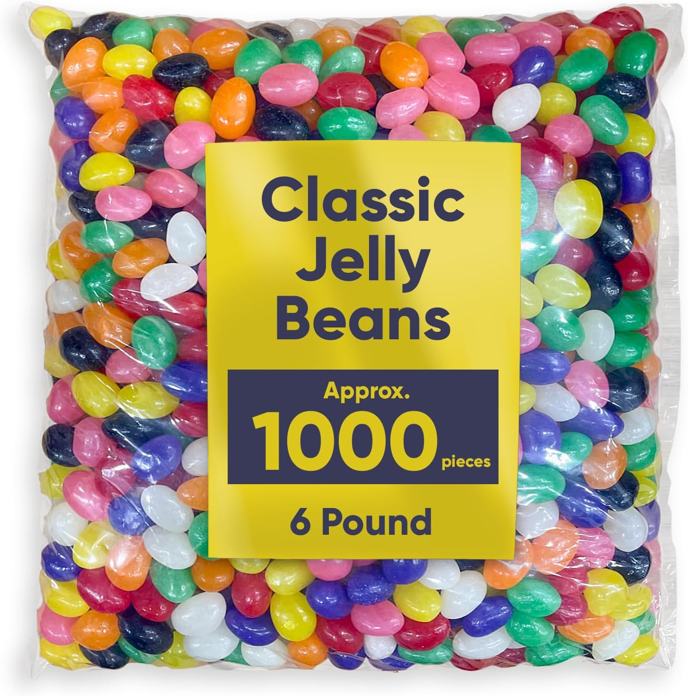 Amazon.com : Classic Jelly Beans - 6 Pounds 1000 pieces Bulk Bag ...
