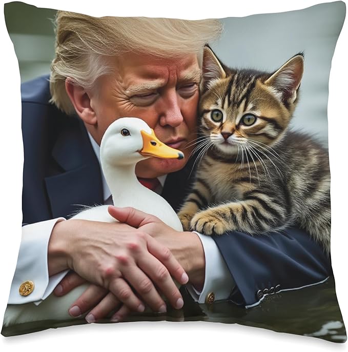 Amazon.com: Funny Trump Cat and Duck Memes Christmas Halloween Vote ...