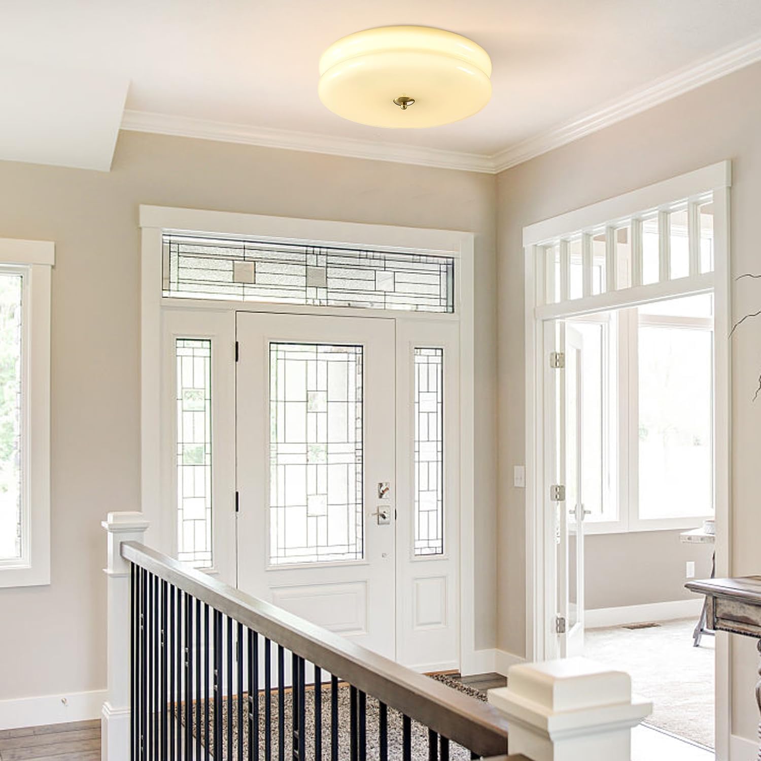 Snapklik.com : Lighting Modern Yellow Glass Ceiling Light Modern ...