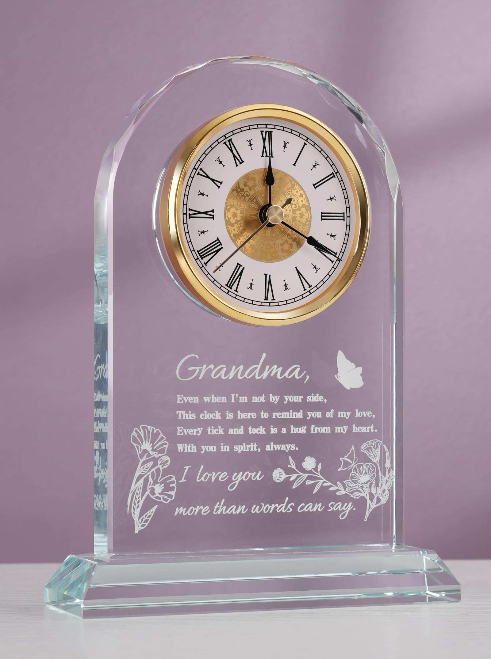 Amazon.com: WinTaim Grandma Glass Clock Gift from Granddaughter or ...